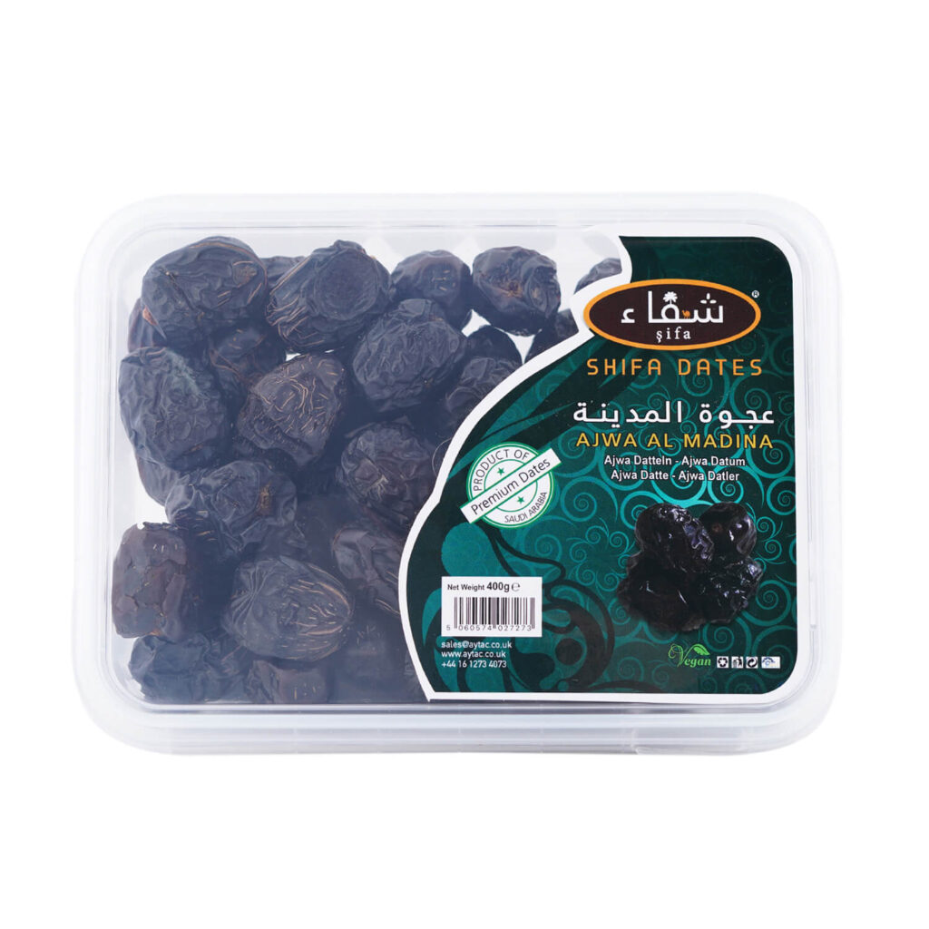 Shifa Premium Ajwa Dates Al-Medinah, New Season Fresh Ajwa Dates (400 ...